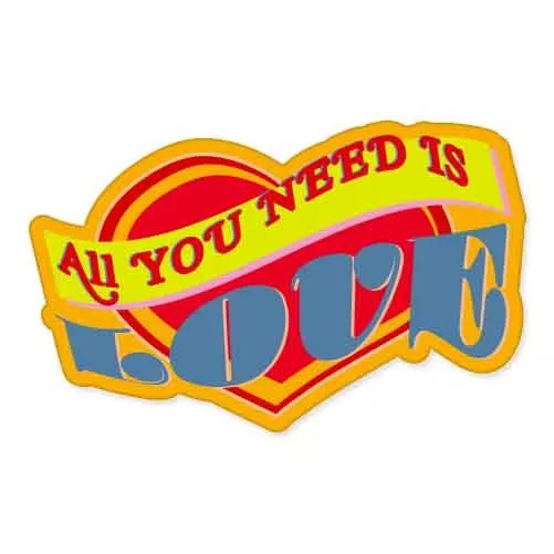 All You Need Is Love Sticker Decal Phone Decal Water Bottle Stickers ...
