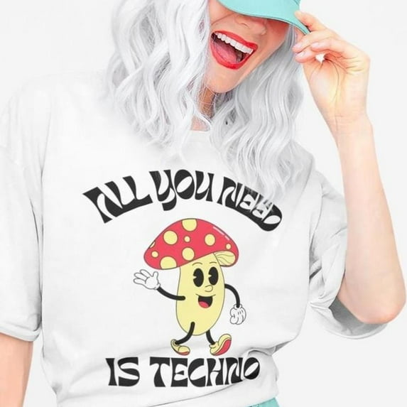 All You Need Is Techno T-Shirt - Unisex Rave Festival Tee for Techno ...