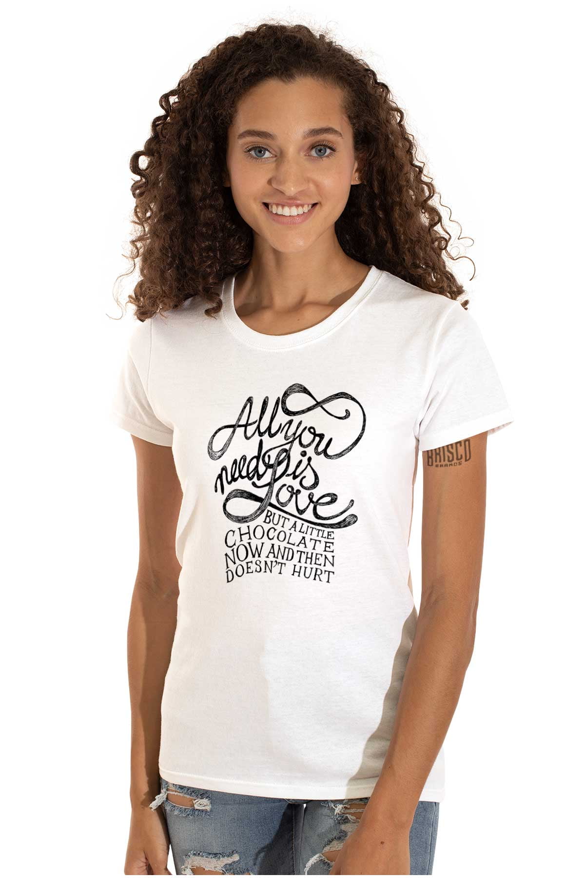 All You Need is Love Chocolate Funny Women's Plus Size Shirt Brisco ...