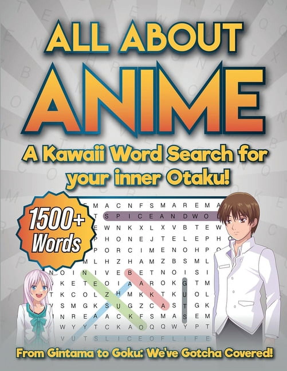 All about Word Finds All about Anime: a Kawaii Word Search for your ...