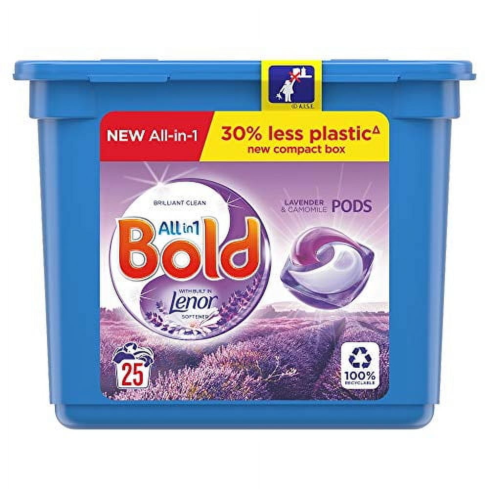 All-in-1 Pods Washing Liquid Capsules Lavender & Camomile 25 Washes ...