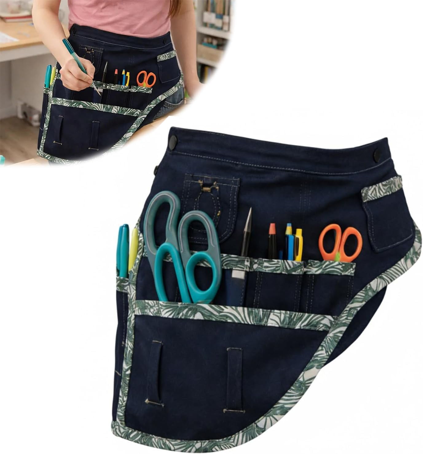 All in 1 Sewing Organizer Belt, Hands-Free Waist Tool Belt for Sewing ...