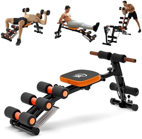 All-in-One Abdominal Workout Bench,Ab Crunch Machine and Home Gym ...