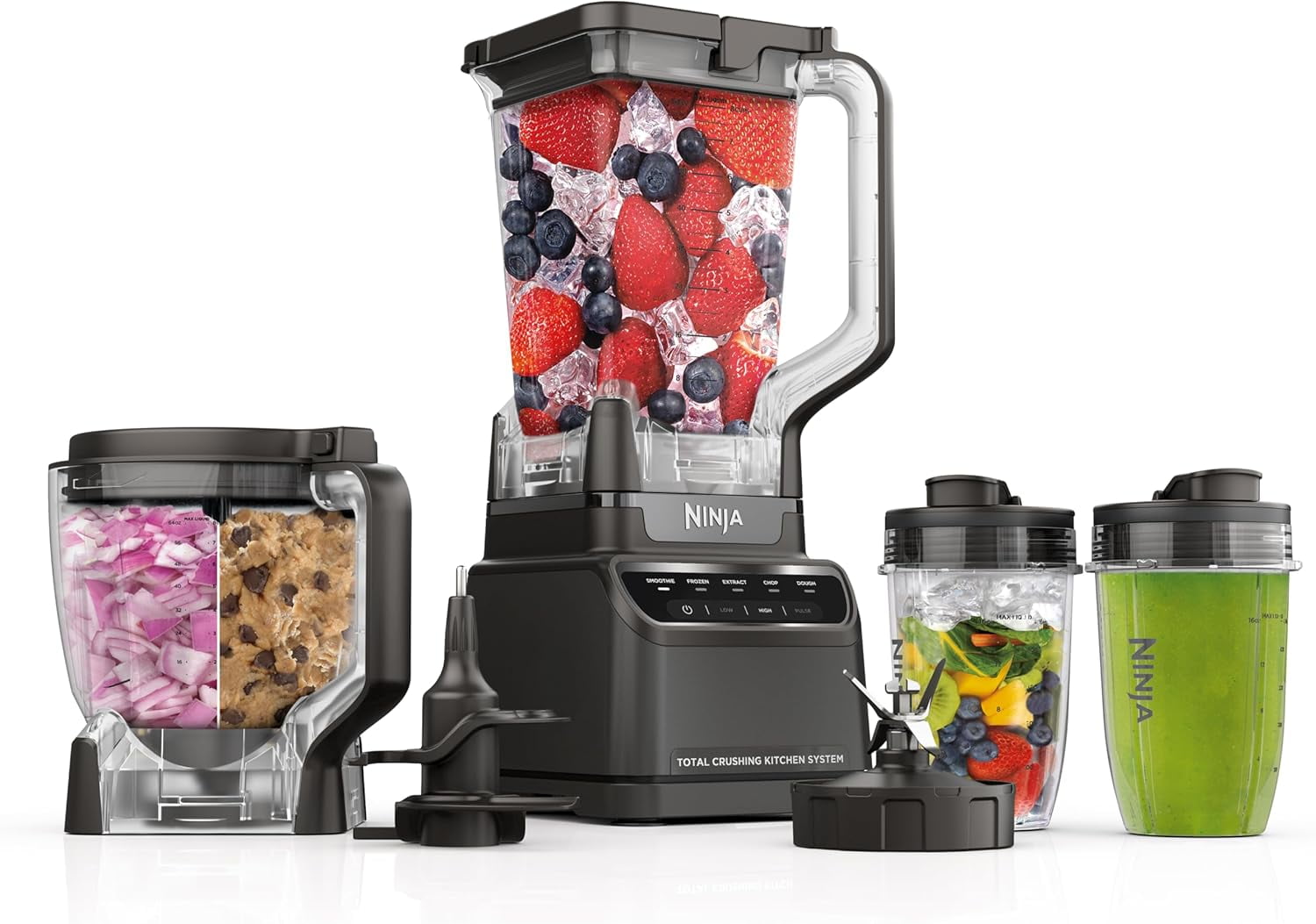 All-in-One BPA-Free Kitchen Blender – 1200W, 8-Cup Processor Bowl ...