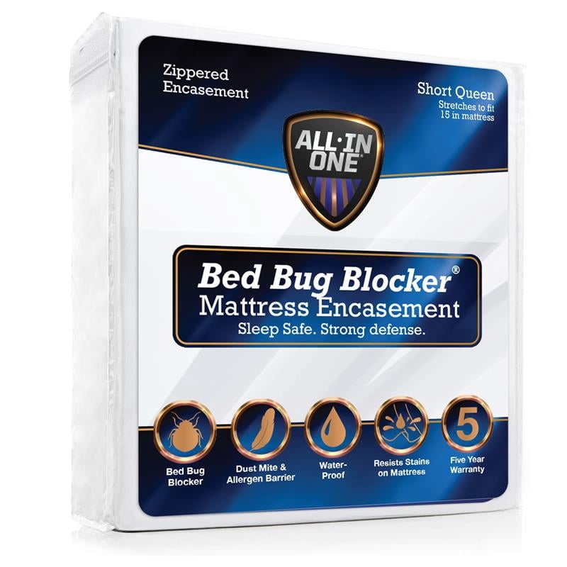 All-in-One Bed Bug Blocker Mattress Protector, Waterproof, Zipper ...