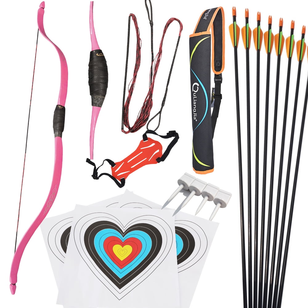 Complete Pink Archery Set for Kids | All-in-One Beginner Bow with 6 ...