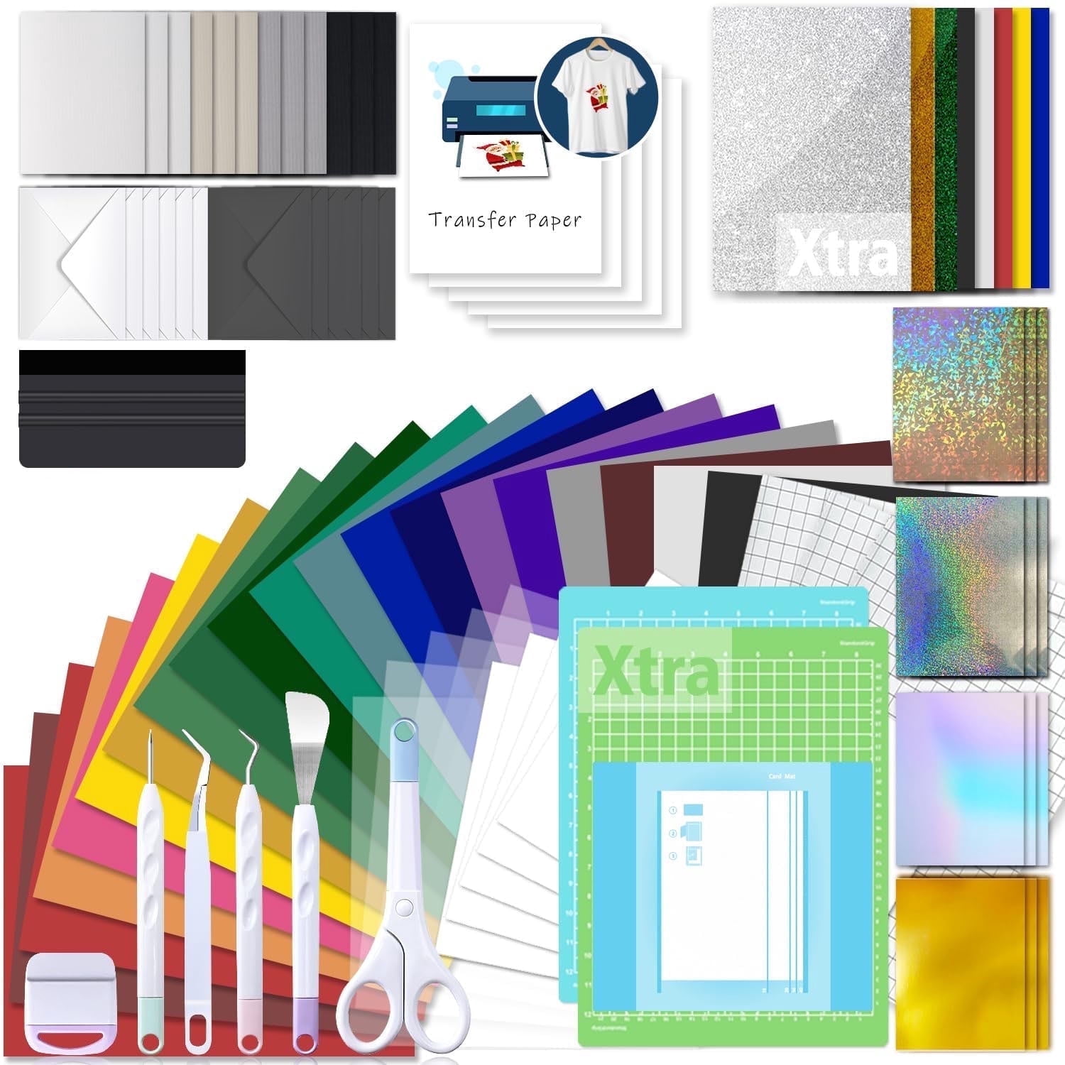 Cutaswish All-in-One 91-Piece Joy Xtra Crafting Bundle with HTV Vinyl ...