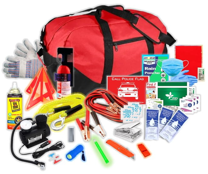 USSafetyKits All-in-One Automotive Emergency Kit, Roadside Safety ...