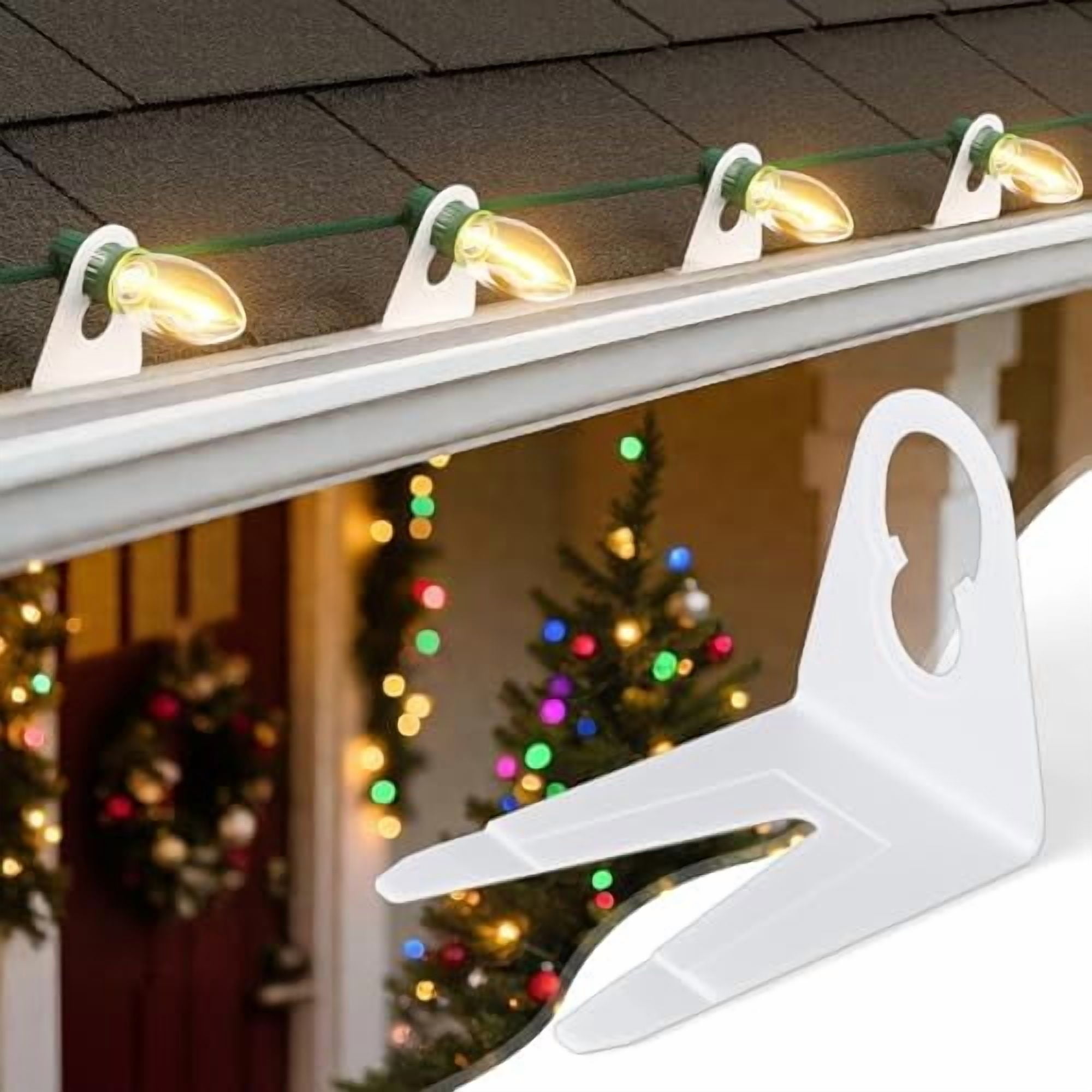 All in One Christmas Light Clips, Universal Gutter Hooks and Shingle ...