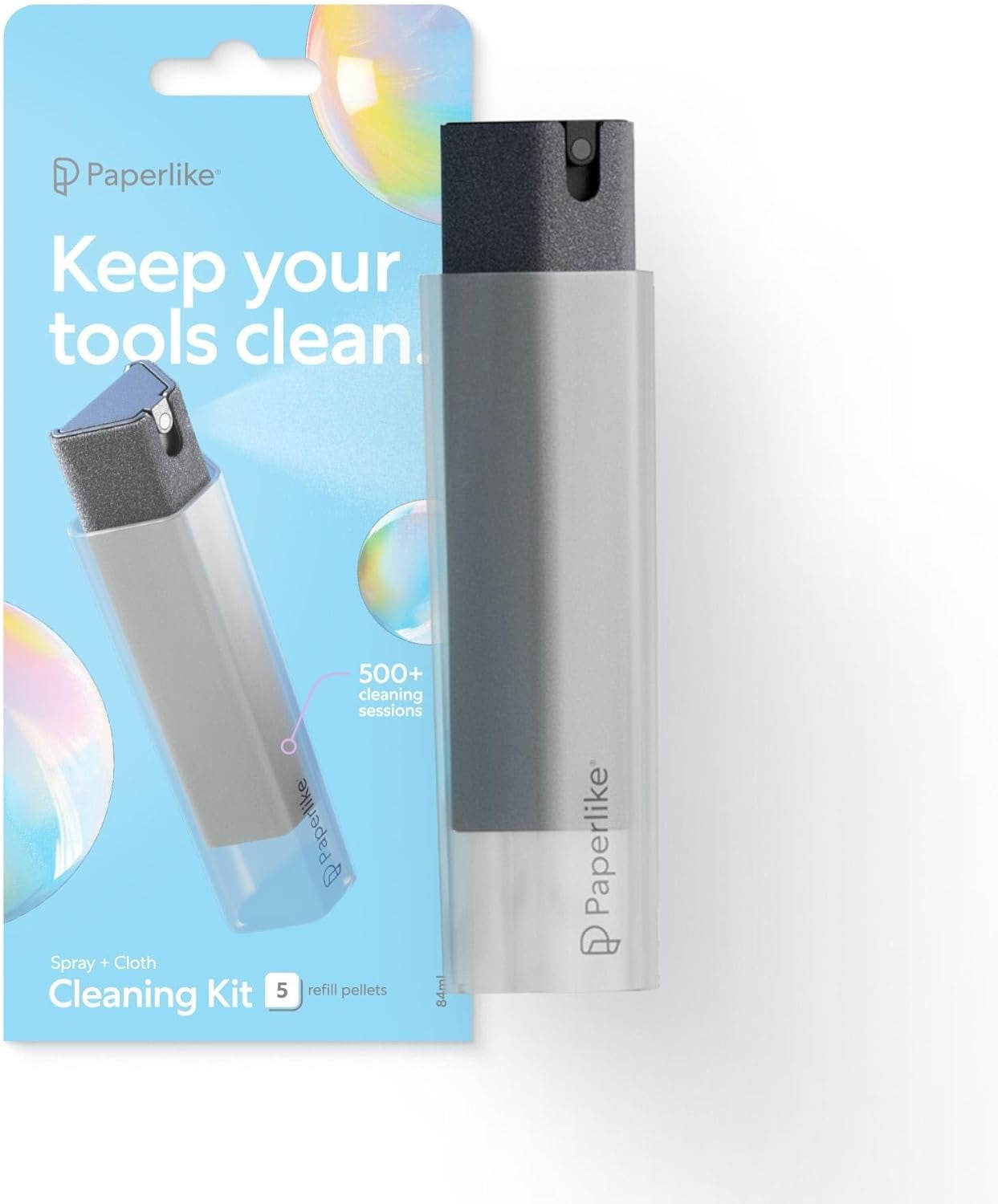 All-in-One Cleaning Kit - Refillable Microfiber Spray Bottle & Cleaning ...