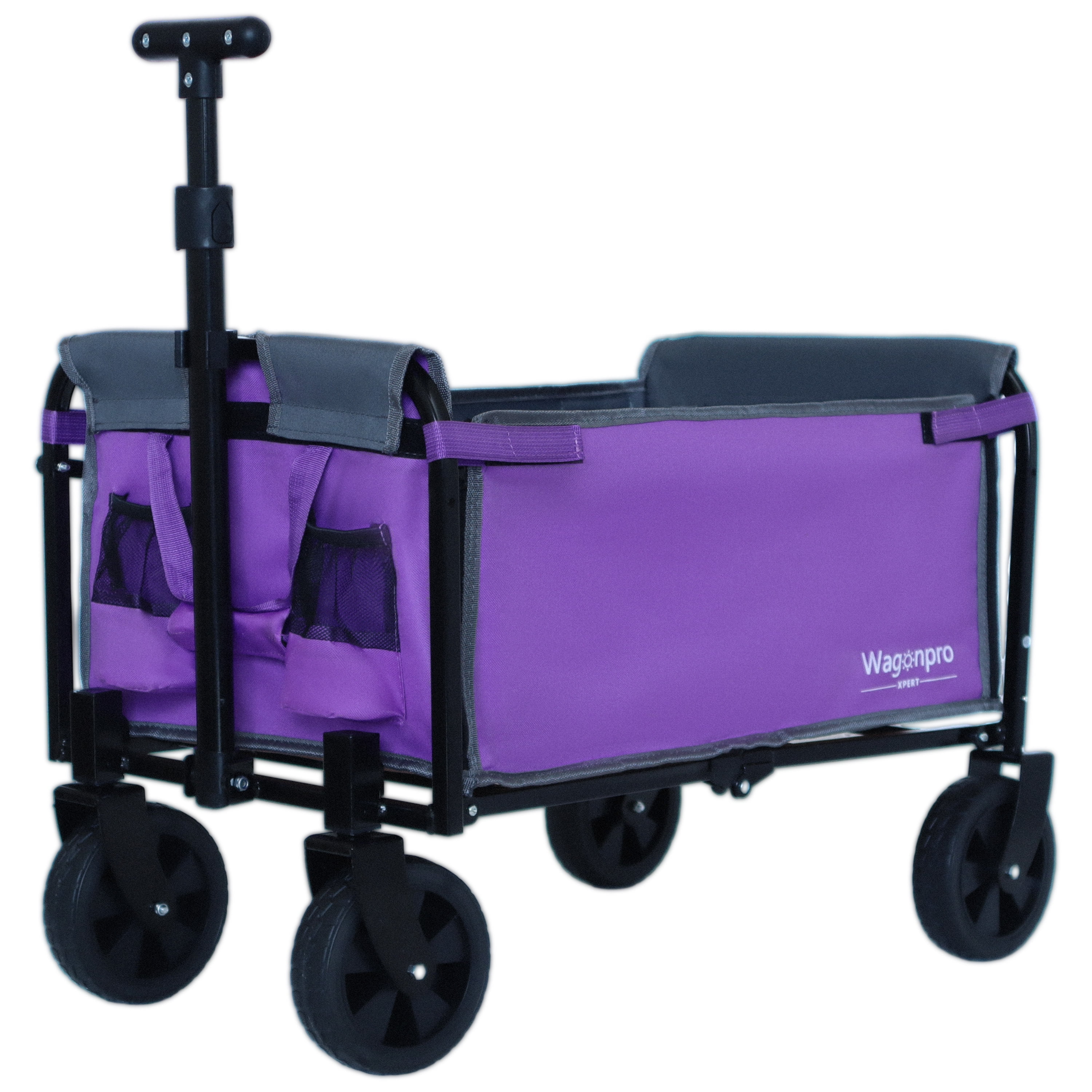 All-in-One Convertible Folding Camping Wagon Cart: Bench Seat, Storage ...