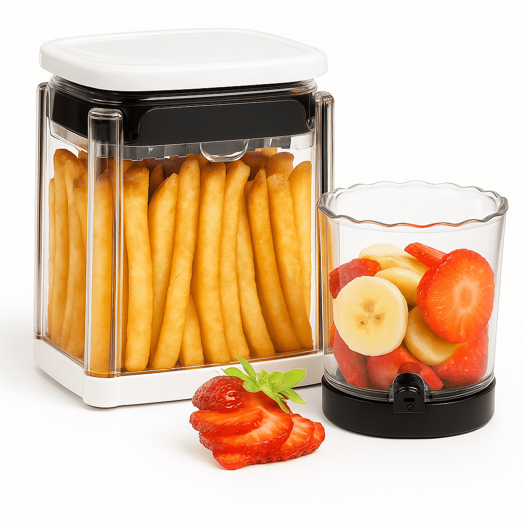 All-in-One French Fry Cutter for Potatoes and Strawberry Slicer â€“ 4 ...
