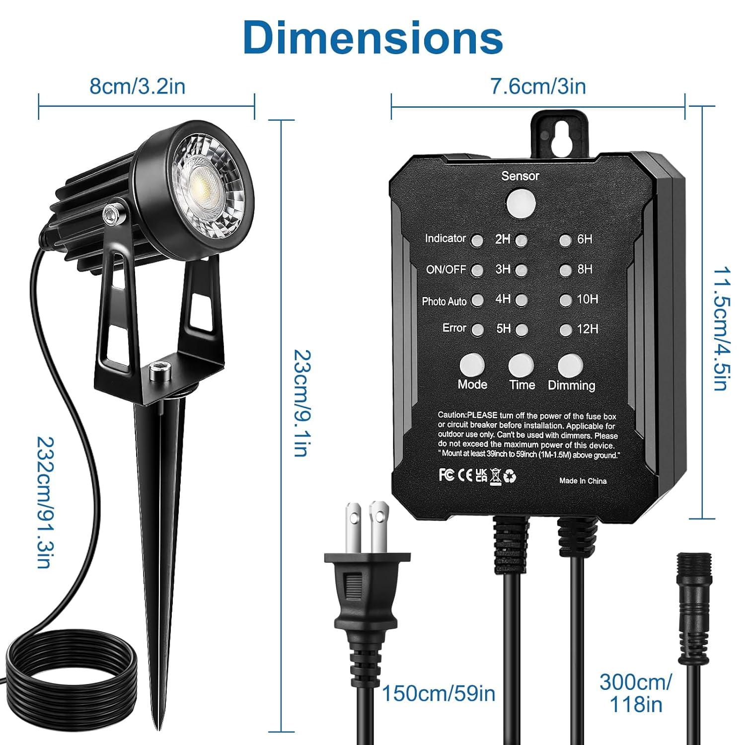 All-in-One Low Voltage Landscape Lighting Kit, 8-Pack Landscape Lights ...