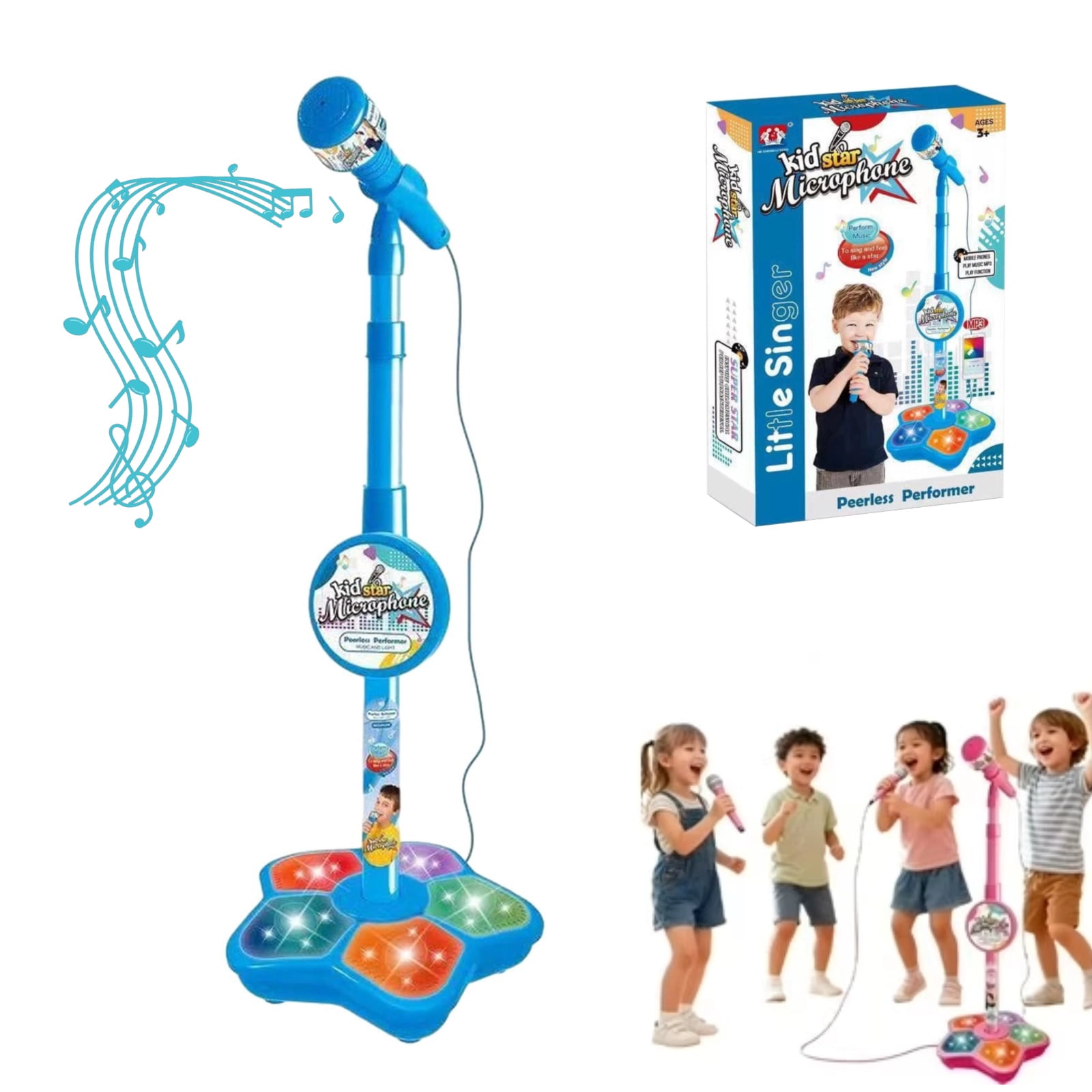 The All-in-One Microphone Toy, 2026 New Kids Karaoke Machine with ...