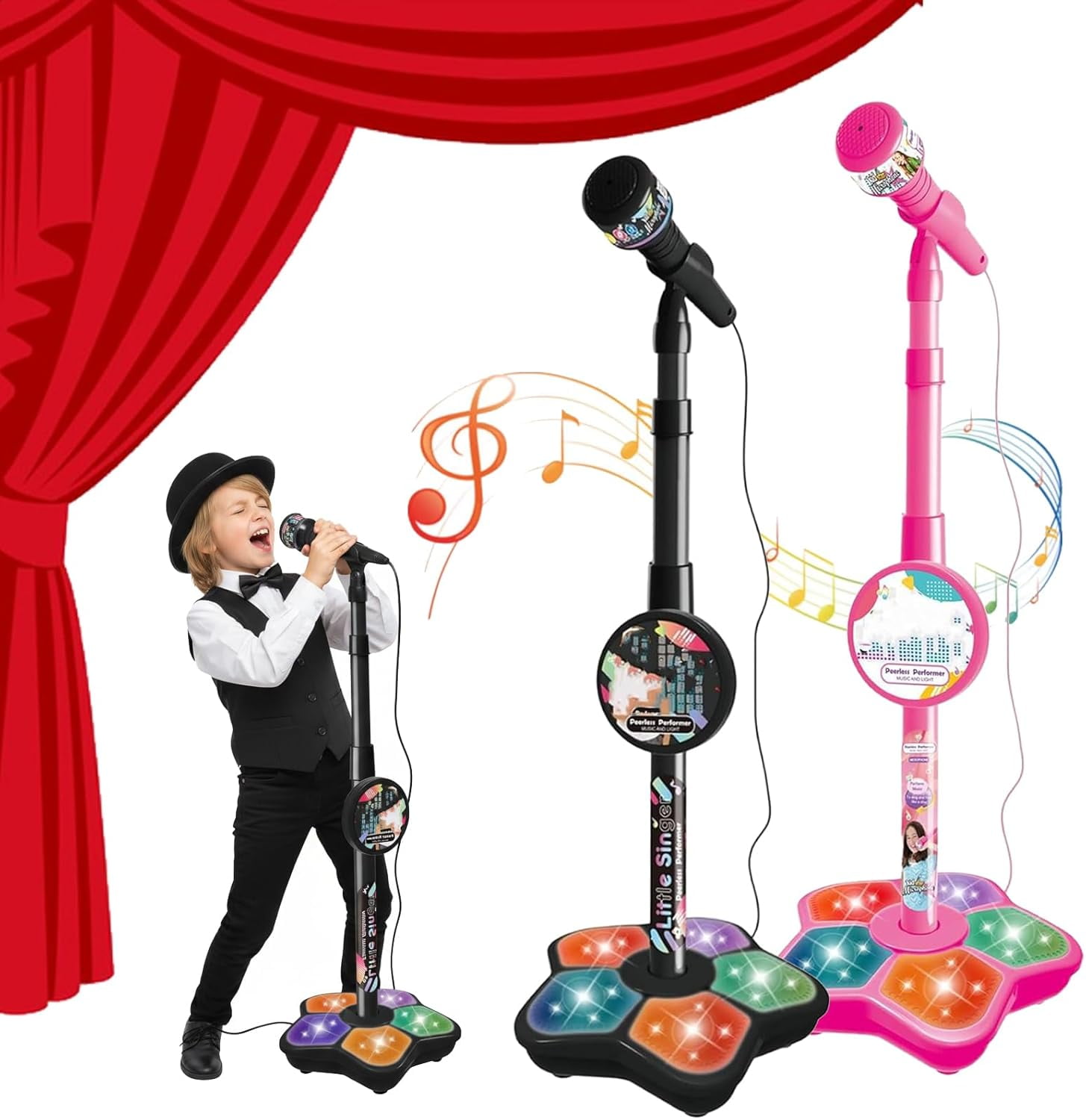All-in-One Microphone Toy, Upgraded Kids Karaoke Machine with ...
