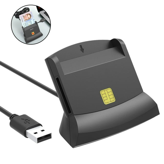 All-In-One Multi-Function Smart Card Reader for DOD Military CAC Cards ...