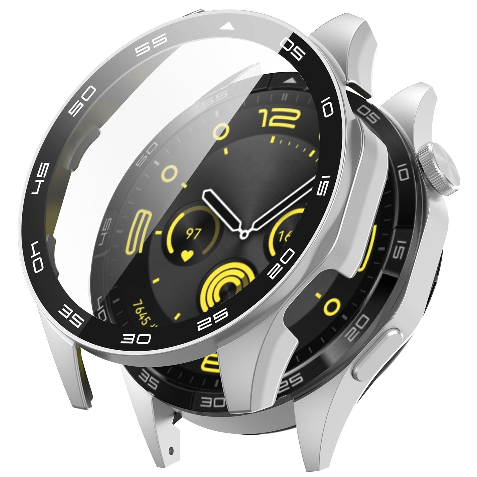 All-in-One Smartwatch Protection – Tempered Glass + PC Case, Full ...