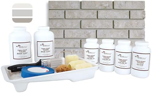 All-in-One Stone Fireplace Paint Kit (Misty Harbor) – Not Your Boring ...