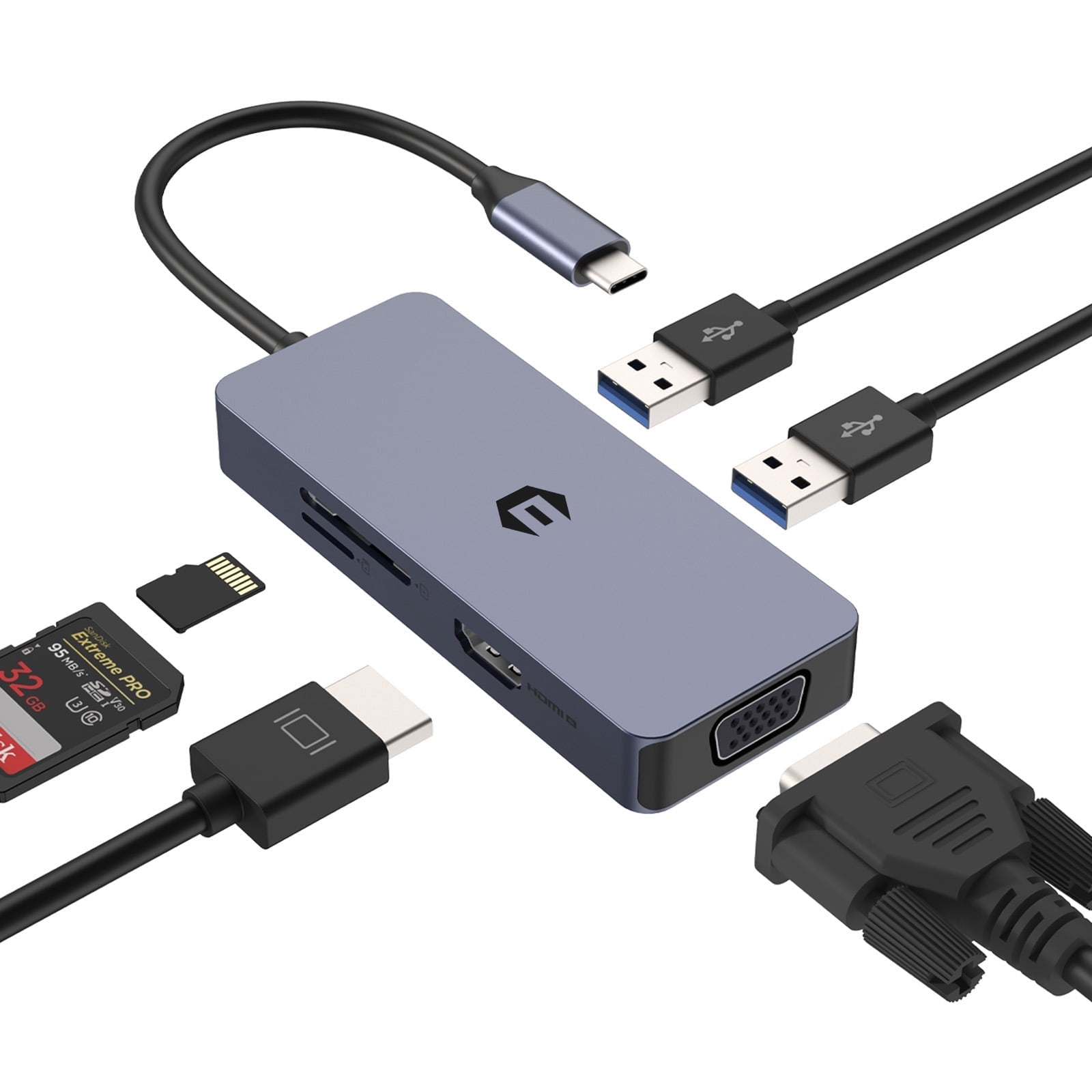 All-in-One USB C Hub: Elevate Your Connectivity with 4K HDMI, VGA, and ...