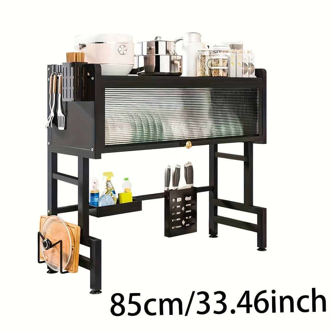 All-in-One Versatile Kitchen Organizer with Dust-Resistant Cover ...
