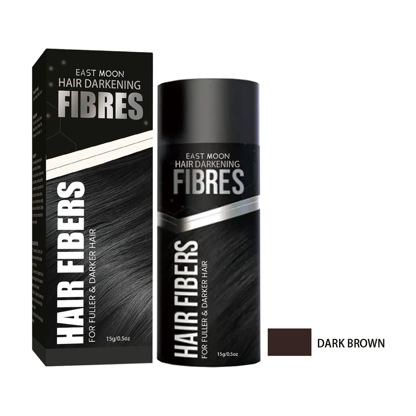 All-in-One Volumizing Hair Fiber Powder for Thicker, Fuller Hair with ...