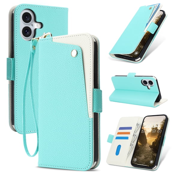 All-in-One Wallet Case for iPhone 17, Premium PU Leather Flip Card ...