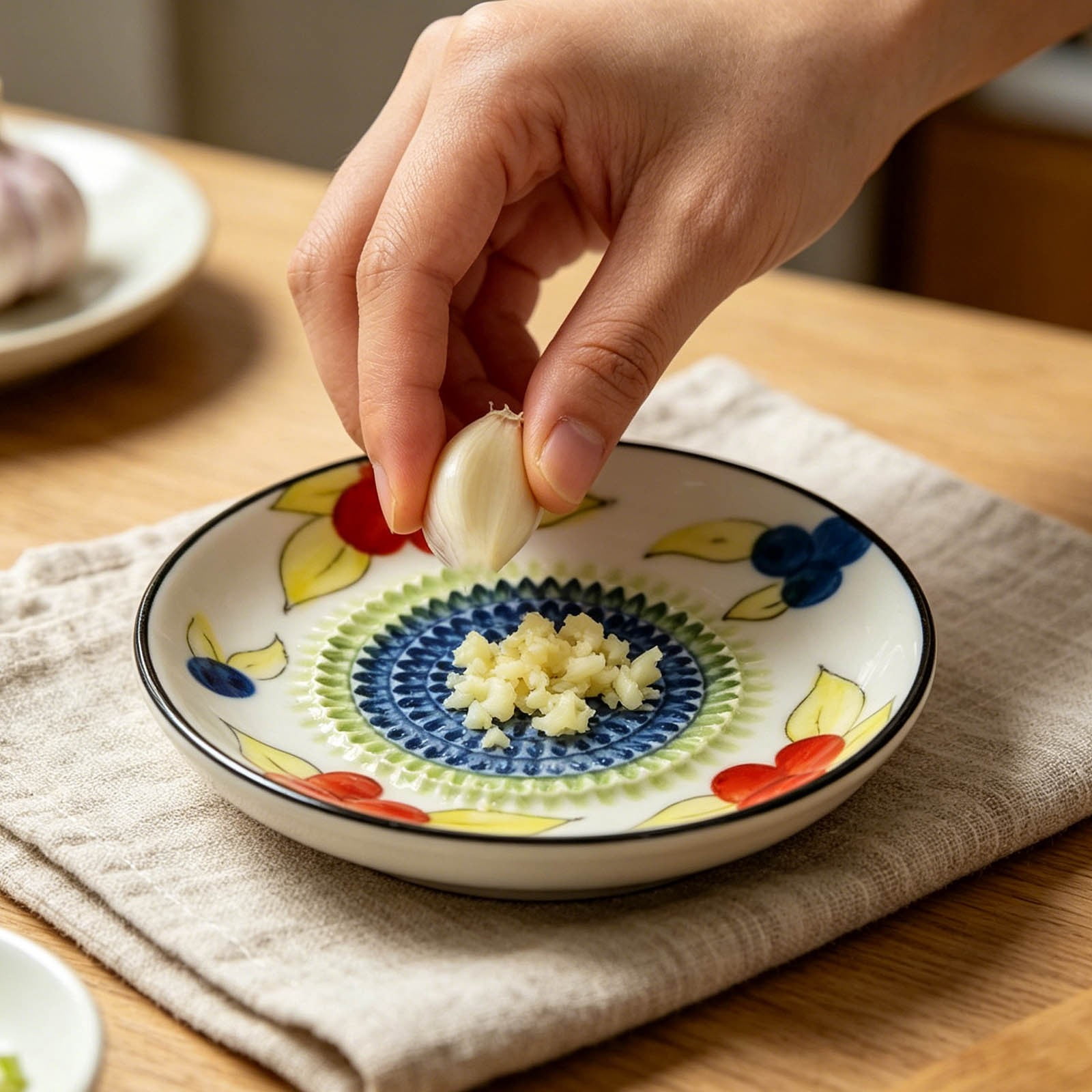 All-in-one Premium Ceramic Garlic Grater, Classic Style Non-Porous ...