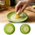 All-in-one Premium Ceramic Garlic Grater Plate- Embossed Design and ...