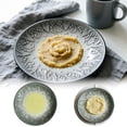 All-in-one Premium Ceramic Garlic Grater Plate- Embossed Design and ...
