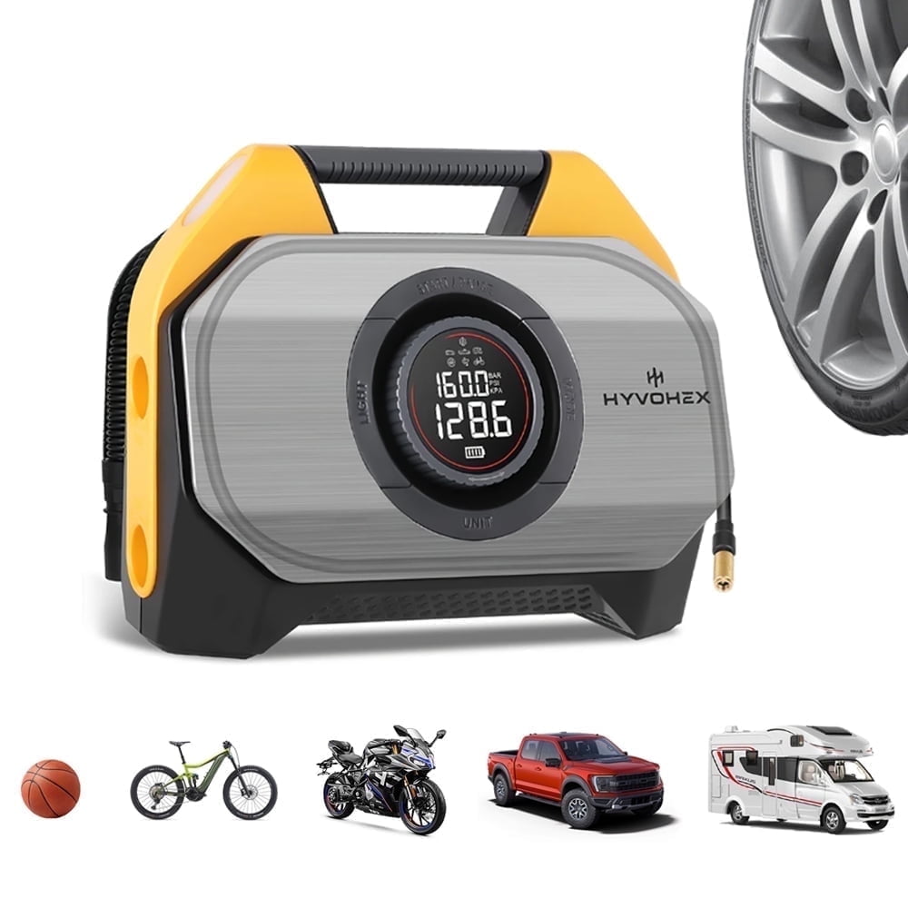 HYVOHEX Tire Inflator Portable Air Compressor for Heavy-duty Vehicle ...