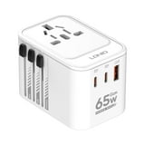 All-in-one Universal Worldwide Outlet Travel Converter Adapter US EU AU ...