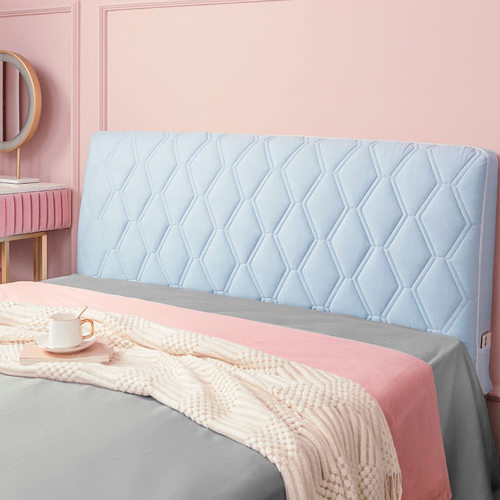 All-inclusive Bed Head Cover, Bed Headboard Cover Protector Padded ...