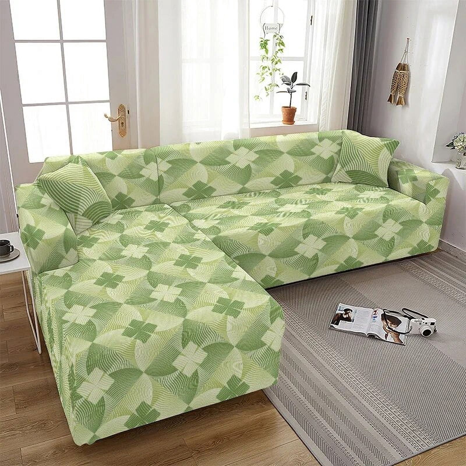 All-inclusive L Shaped Sofa Cover Living Room Elastic Furniture Couch ...