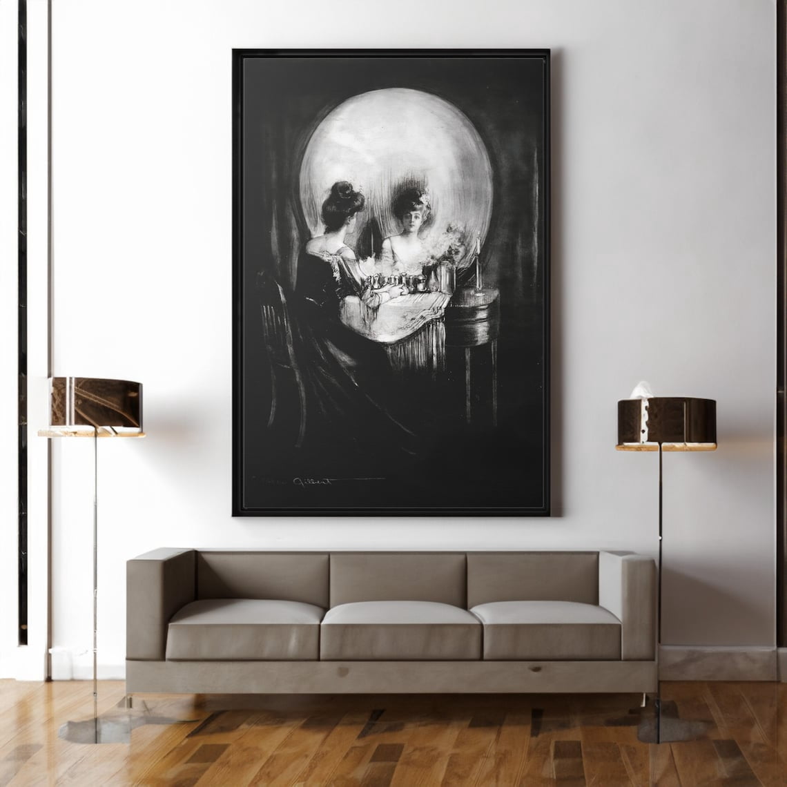 All is Vanity by Charles Allan Gilbert Poster Wall Art Reproduction ...