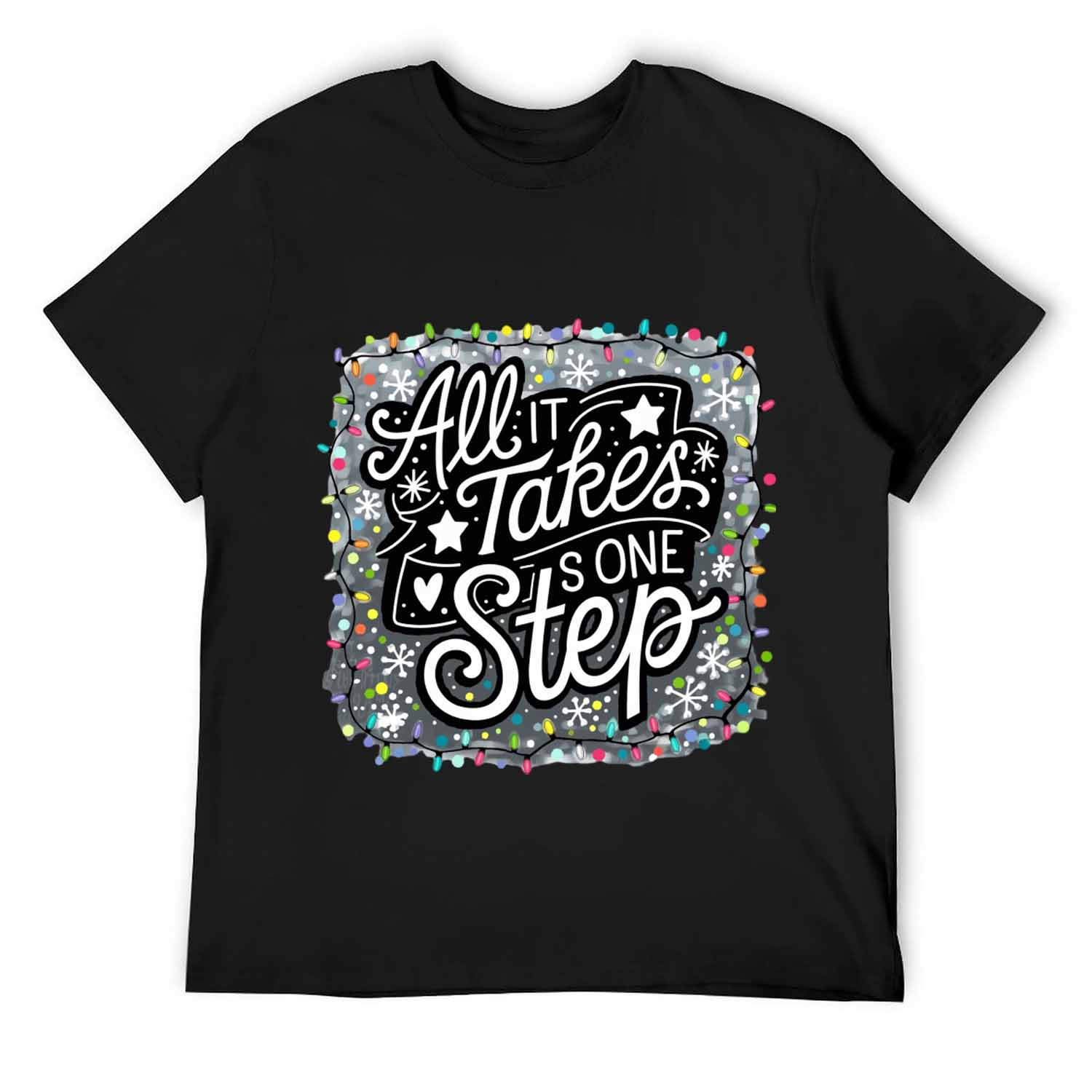 All it takes is one step Women Tops Motivational Quote Inspiration ...