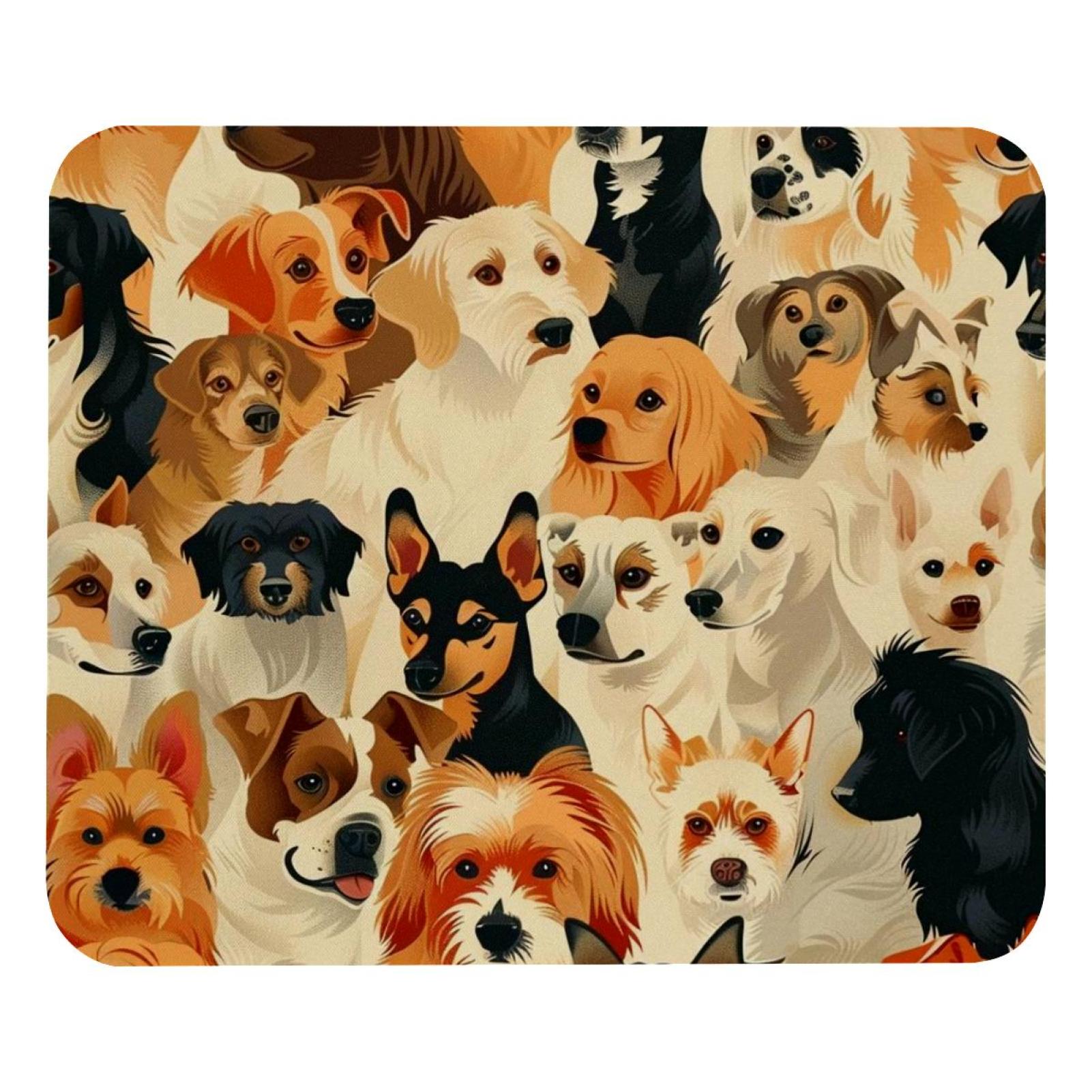 All kinds of Dogs Mouse Pad, Personality Design Rubber Base for Office ...