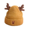 All-match Embroidery Deer for Head Hat Knitted Hat Thermal Woolen Hat ...