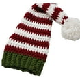 All-match Parent-child Woolen Hat Christmas Striped Knitted Hat Ear ...