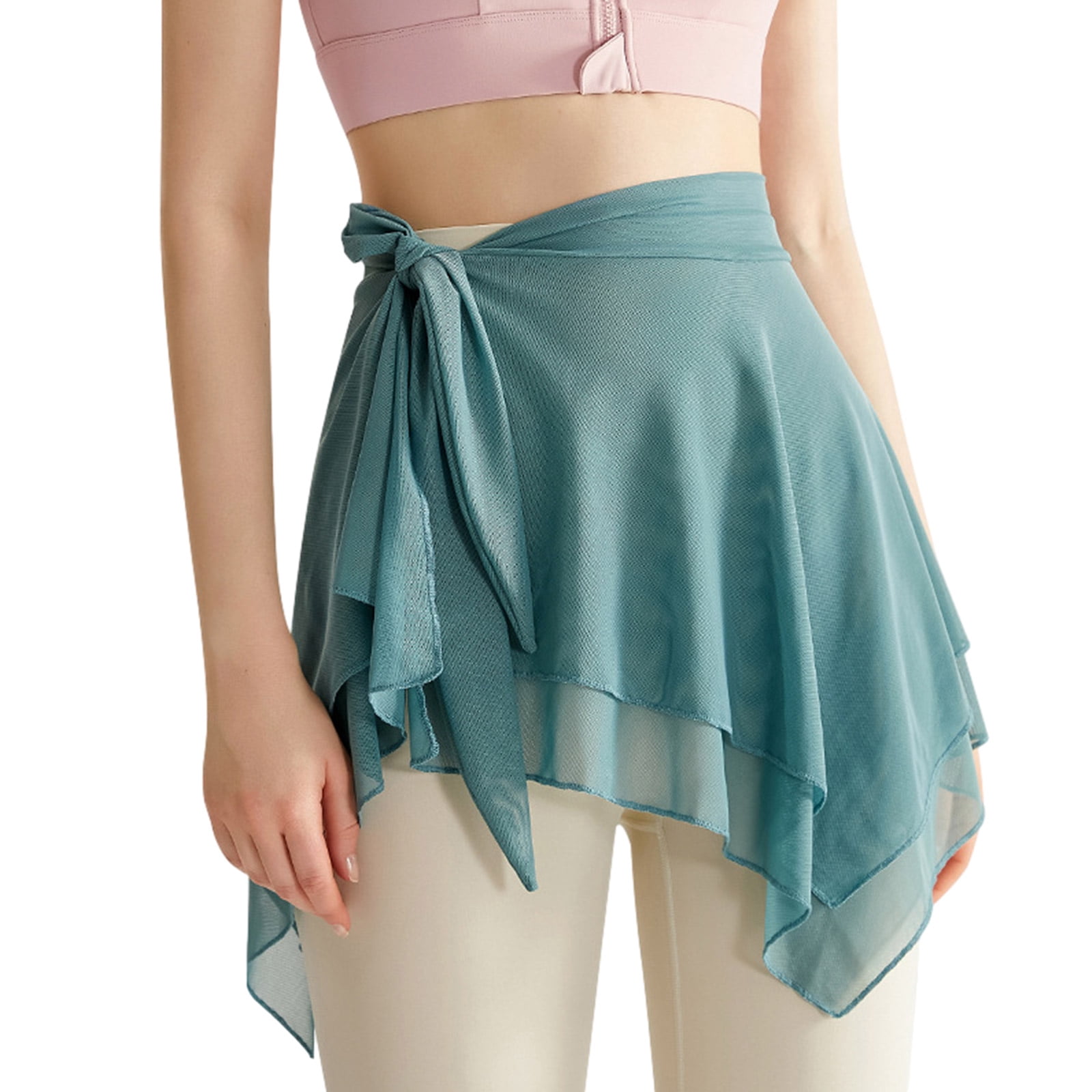 All-matching Mesh Wrap Dance Skirt for Girls Women Ballet Wrap Skirts ...