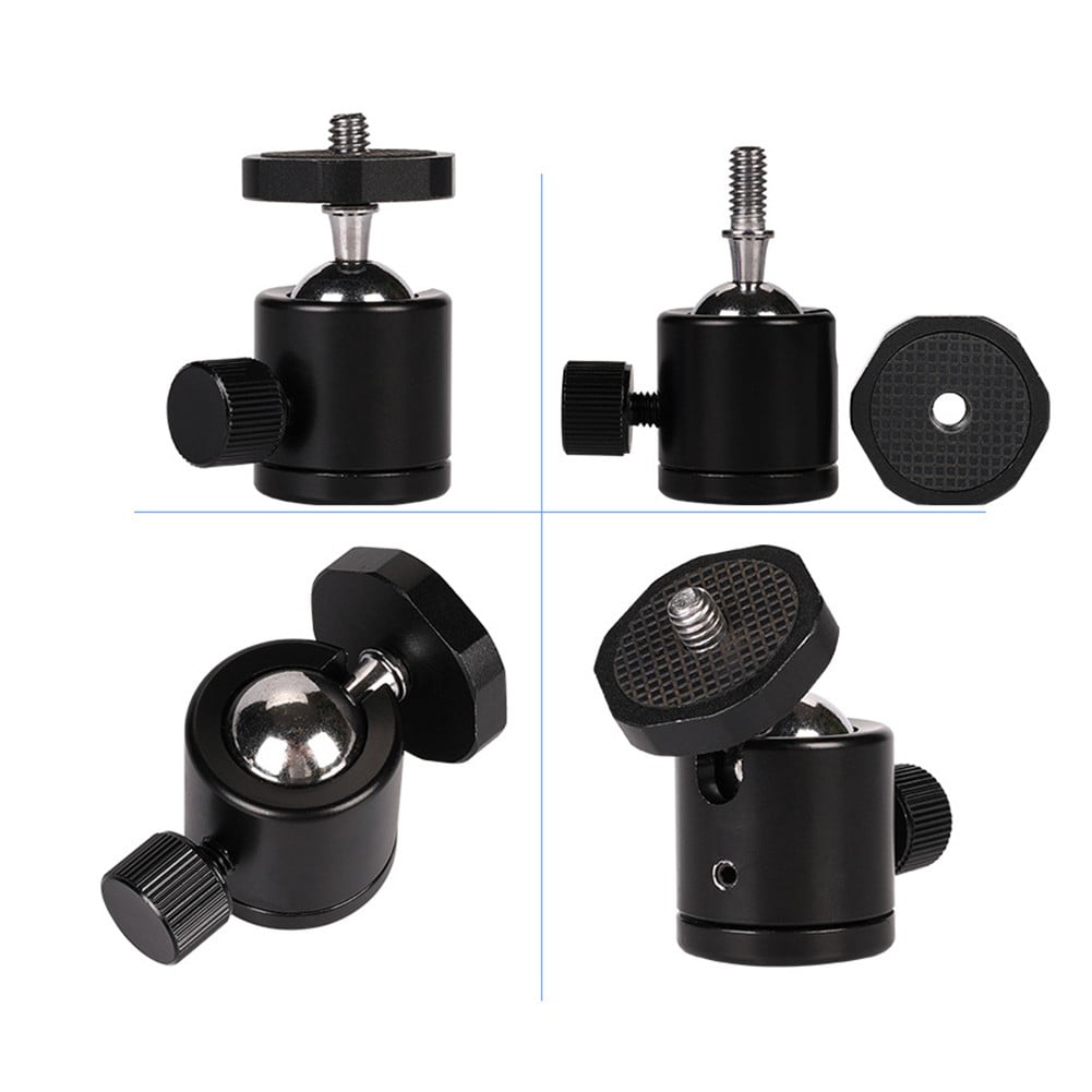 All-metal Mini Tripod Ball Head 360 Degree Swivel Adaptable 1/4in Screw ...