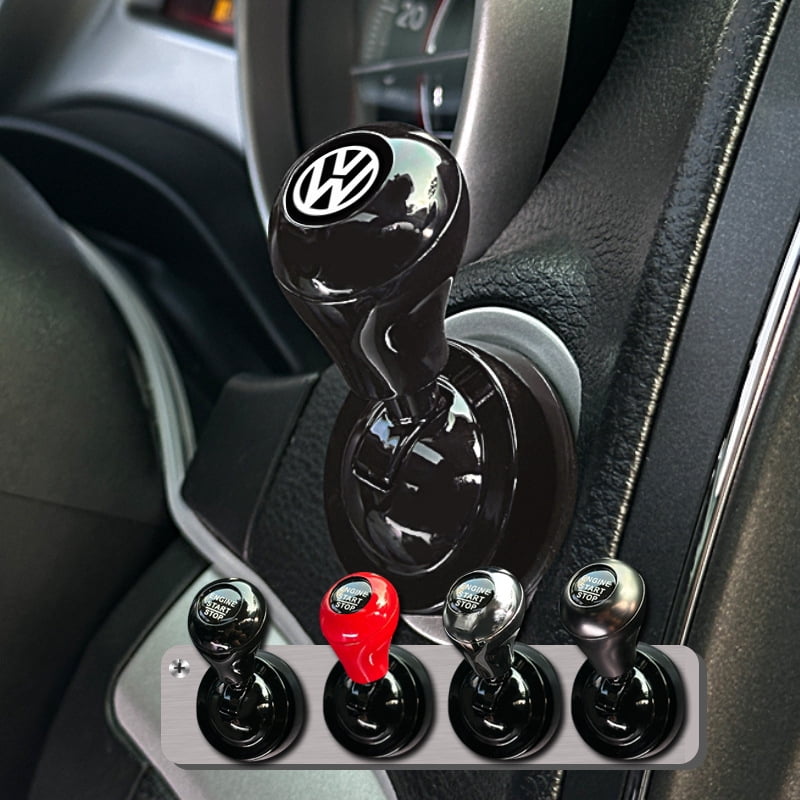 All-metal ball-handle style car keyless start button rocker start cover ...