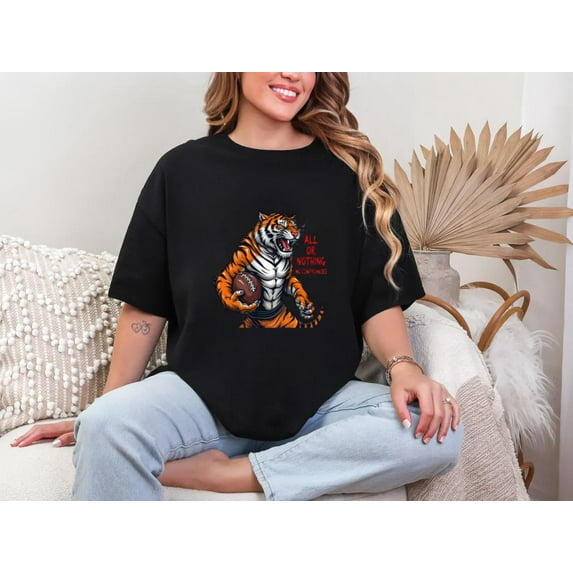 All or Nothing Tiger Unisex T-shirt Motivational Wild Animal Power ...