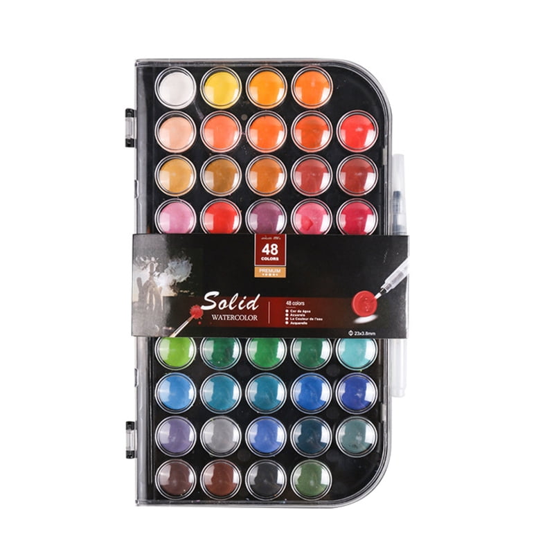 All-purpose 48 Colors Watercolor Paint Set Non Toxic Gouache Vivid ...