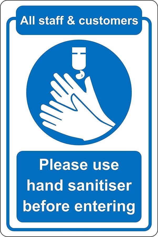 All staff anders please use hand disinfectant before entering Safety ...