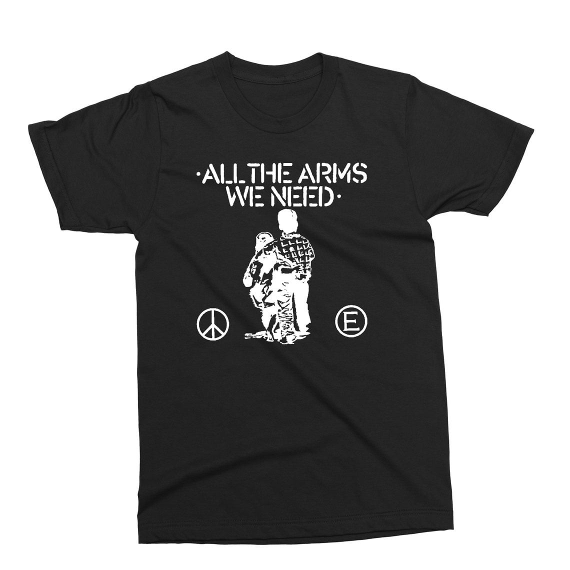 All the Arms We Need Graphic Shirt Crust Punk Message Vibe - Walmart.com