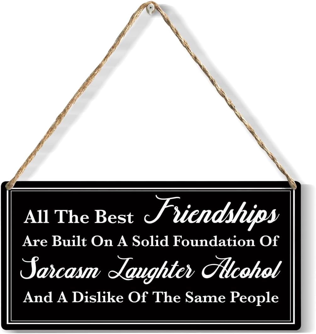 All the Best Friendships Quote Wood Sign Rustic Friendship Wooden ...