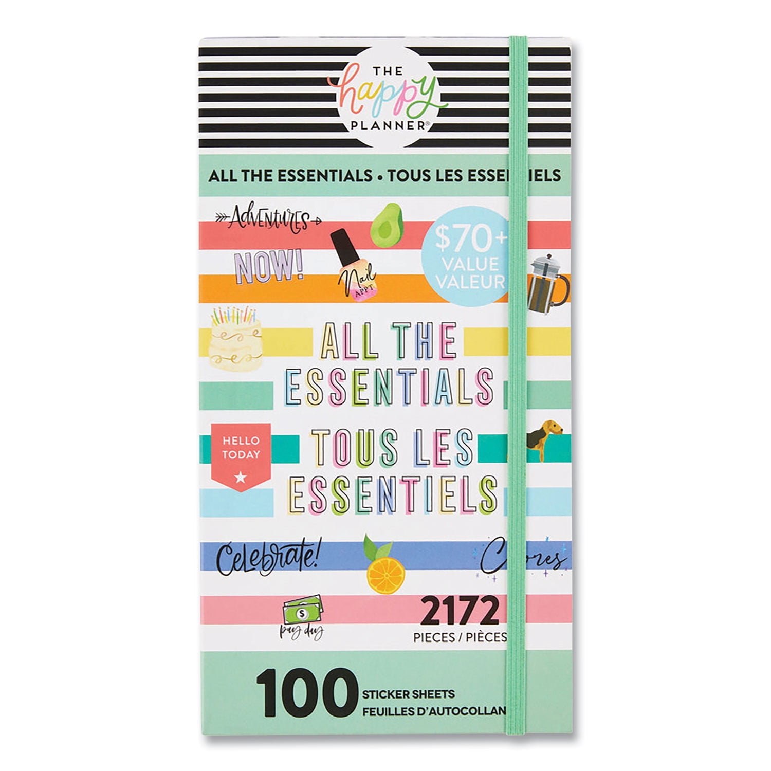 All the Essentials Mega Value Pack Stickers, Productivity Theme, 2,172 Stickers | Bundle of 2 ...