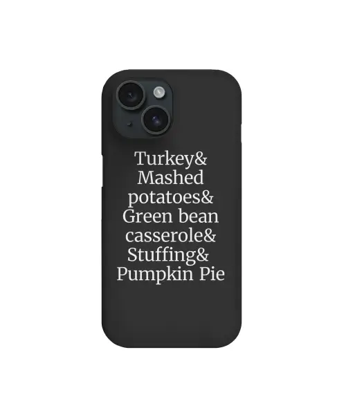 All the Food Funny Thanksgiving Turkey Phone Case for iPhone 16 15 14 ...