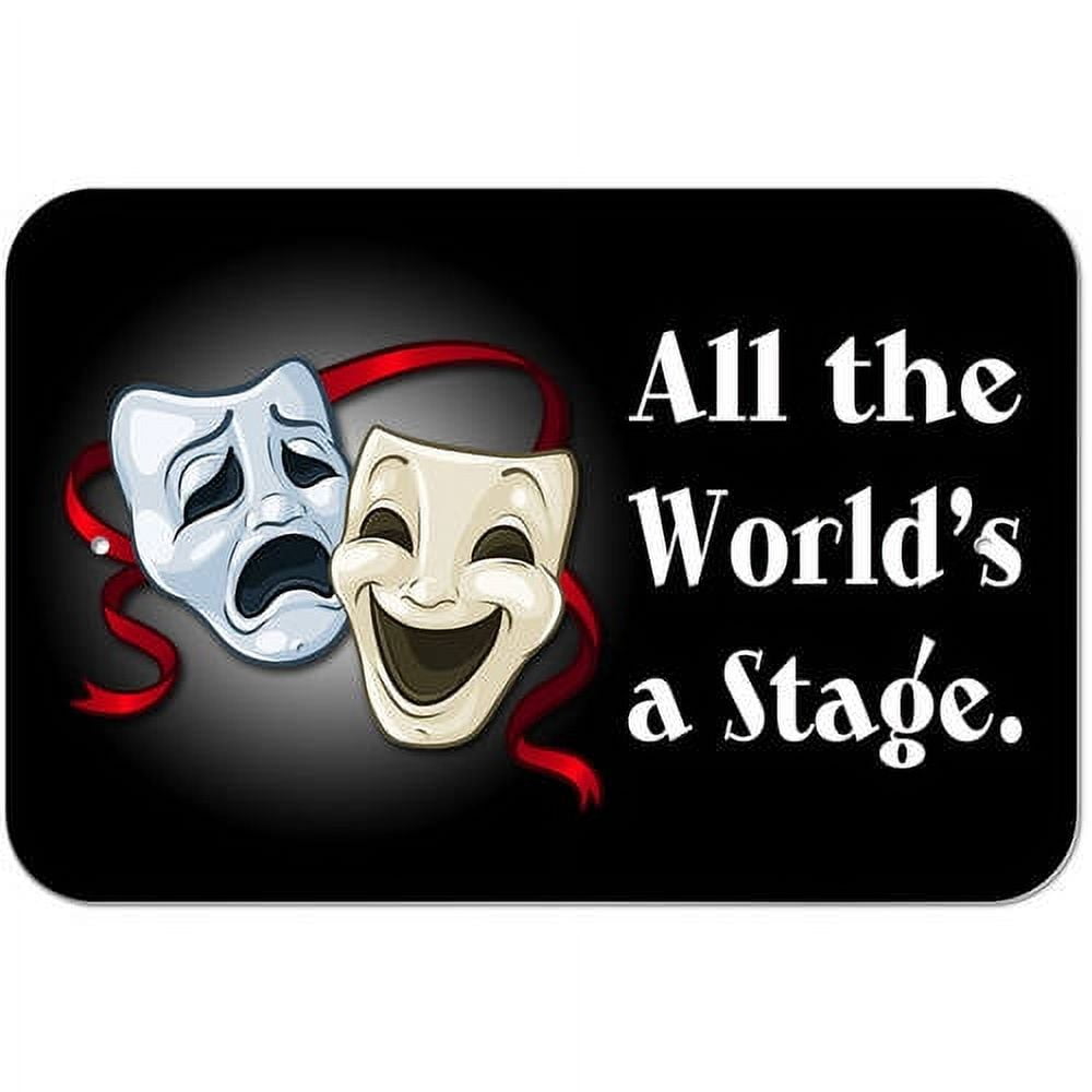 All the World's a Stage Comedy Tragedy Drama Masks - Acting Theatre ...