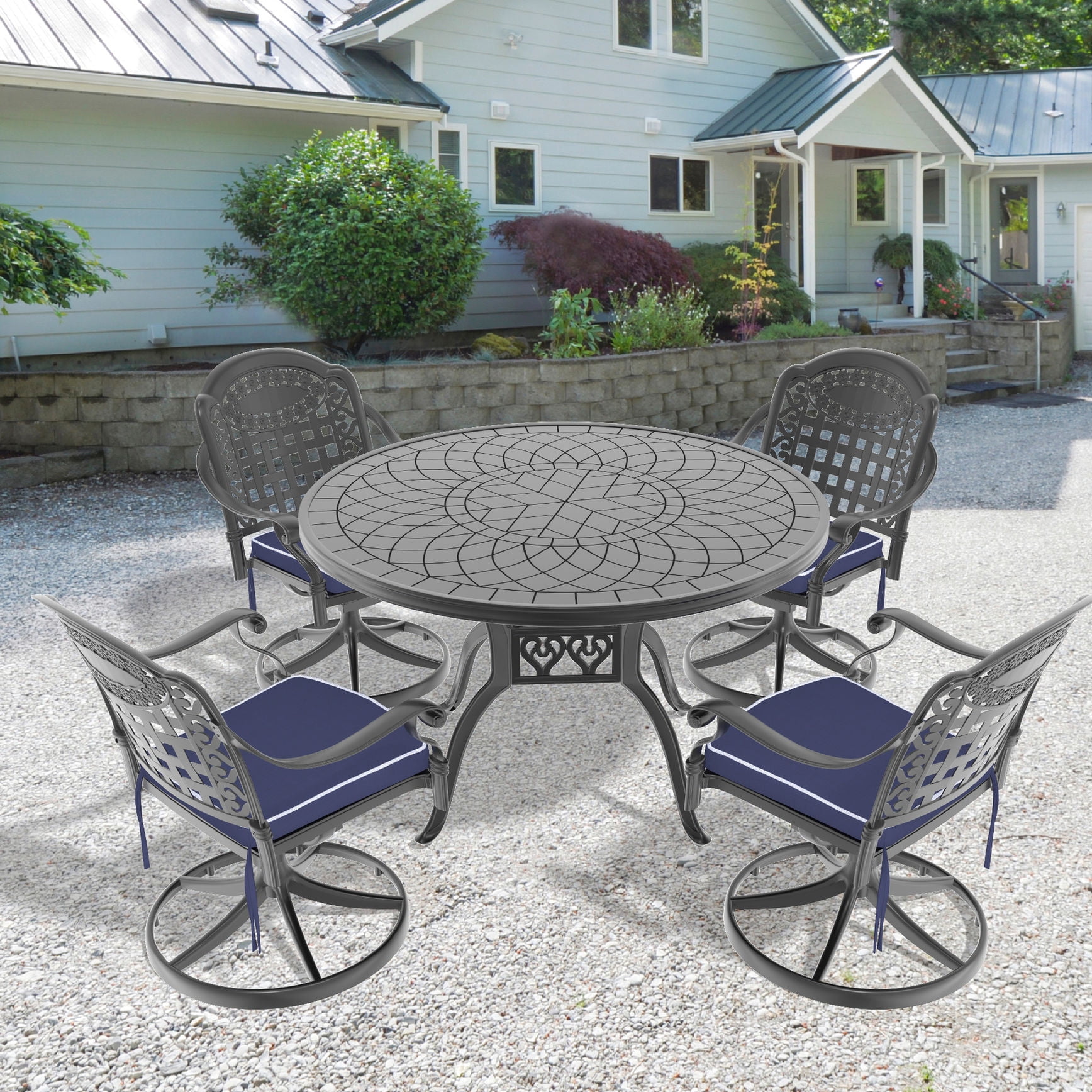 All-weather 4-seater dining set / Outdoor living and dining / Design ...